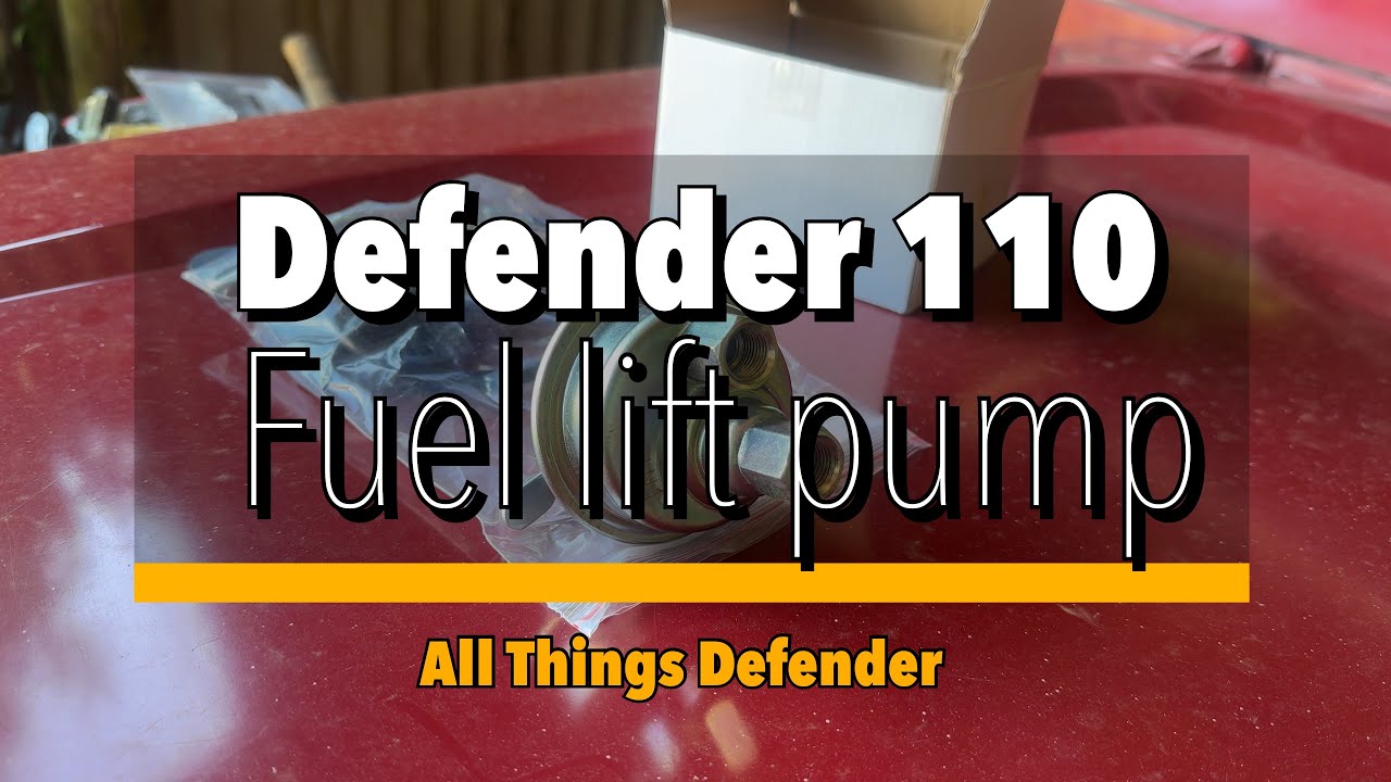 Defender 110 fuel lift pump replacement - YouTube