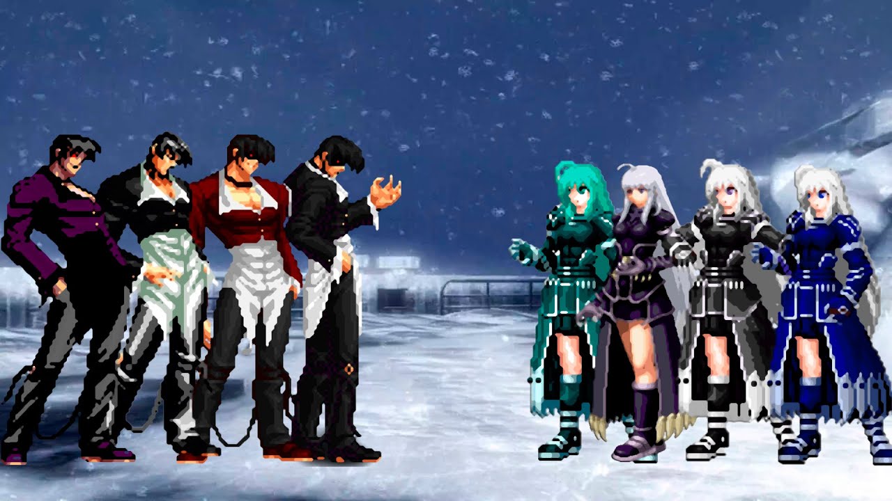 [KOF Mugen] Iori Yagami Team vs Zeroko Team - YouTube