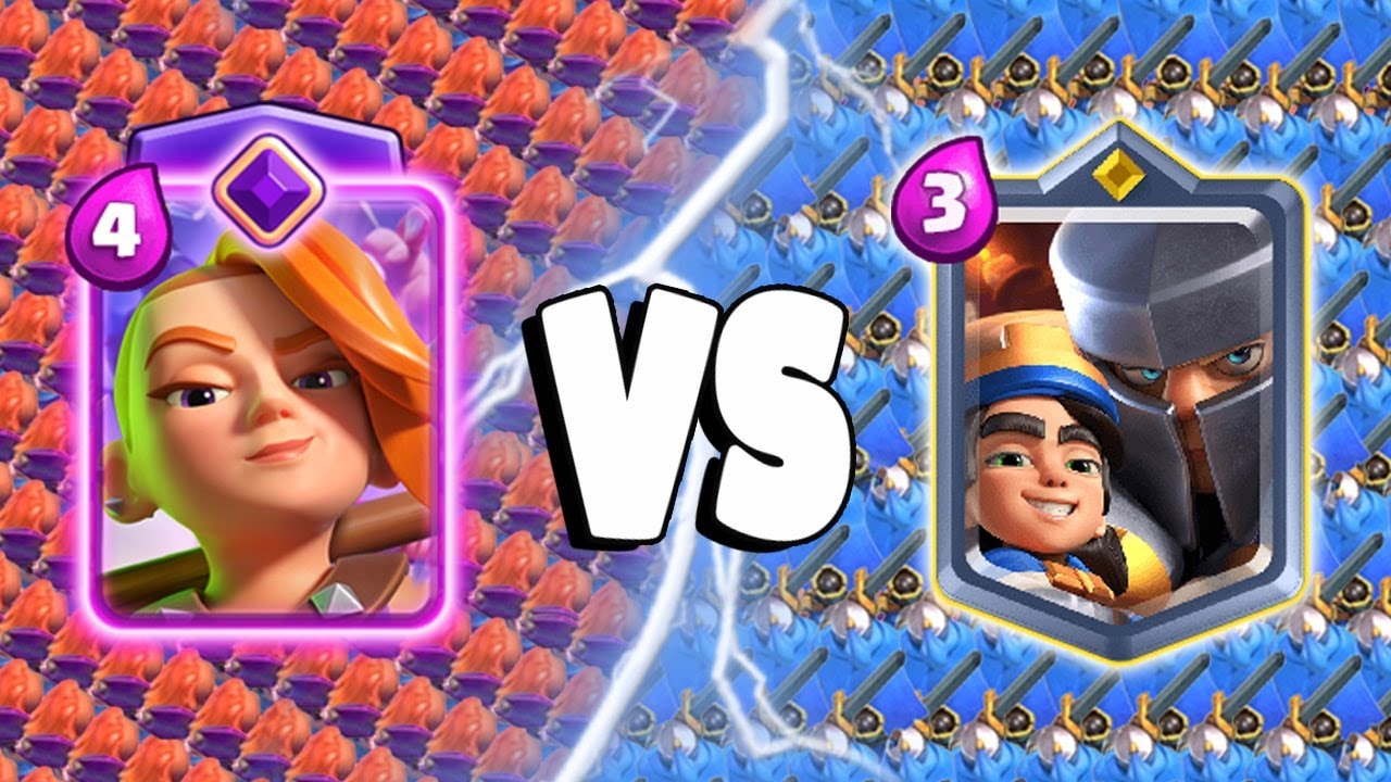 EVOLVED VALKYRIE VS LITTLE PRINCE - Clash Royale Challenge - YouTube