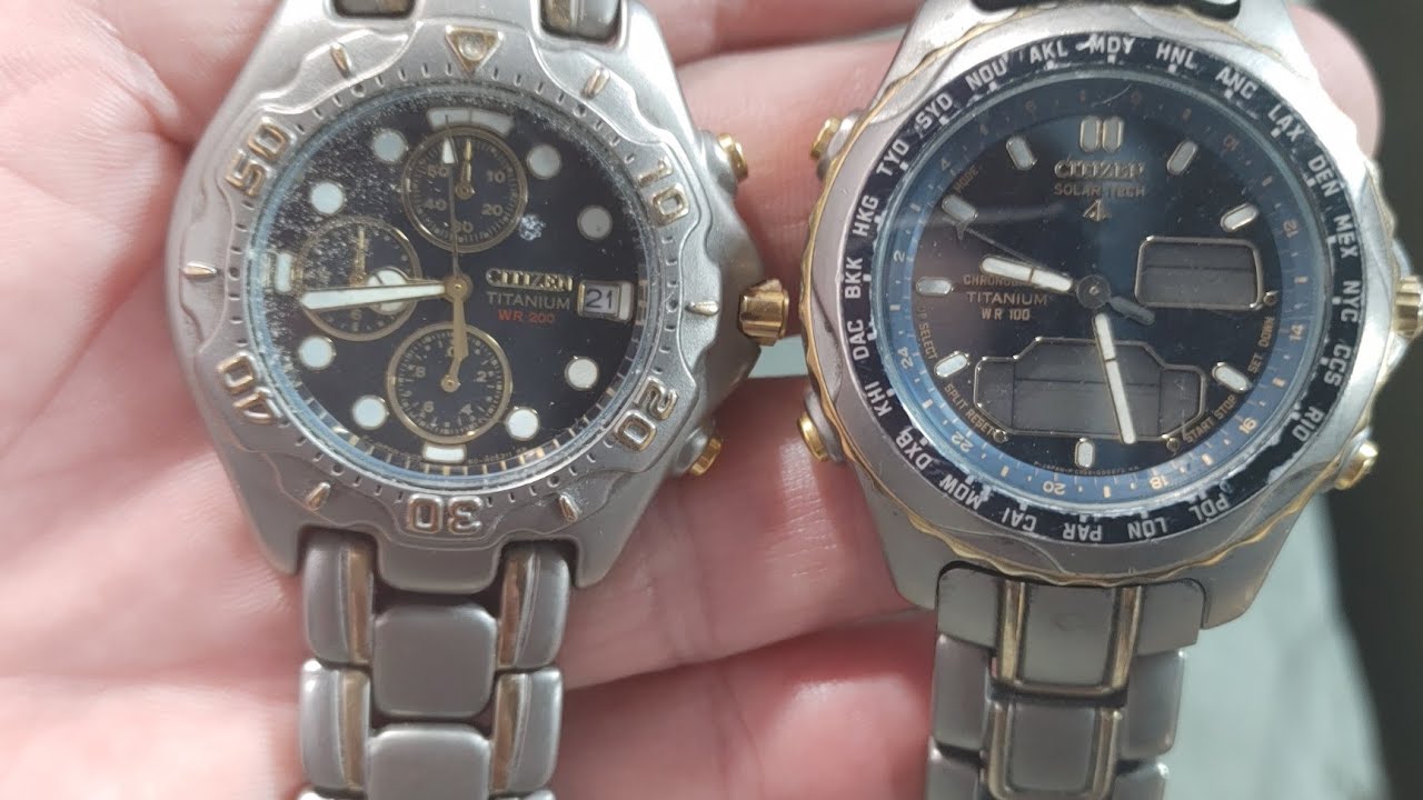 chronograph titanium Citizen watch an Echo Drive titanium Citizens ...