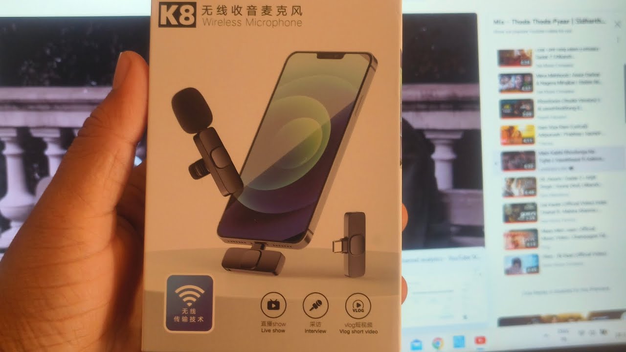 K8 Wireless Microphone ka Unblocking video 🤩🎙️#unboxing - YouTube