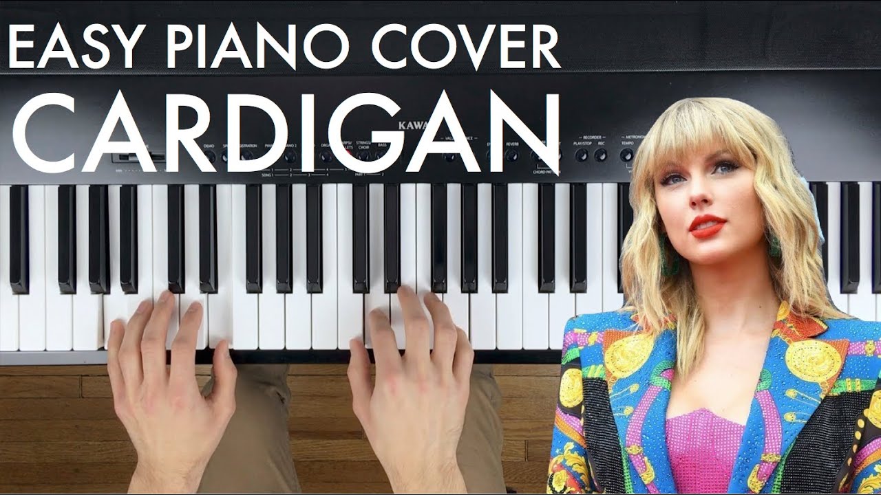Taylor Swift - Cardigan | Easy Piano Cover - YouTube