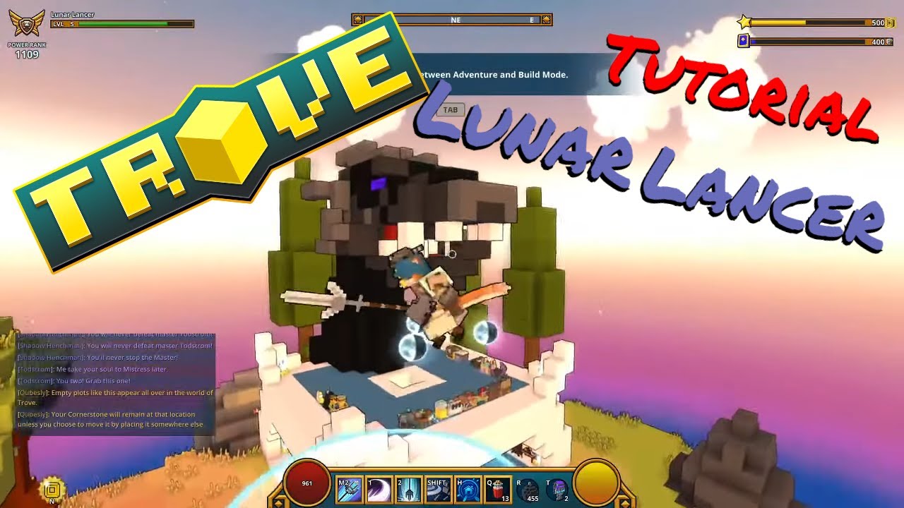 Let's Play Trove Tutorial Gameplay Lunar Lancer lvling - YouTube
