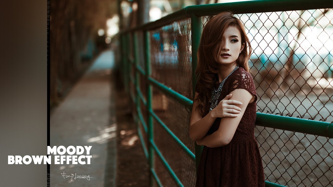 Photoshop CC Tutorial Brown Vintage Color Effects | Model Picture - YouTube