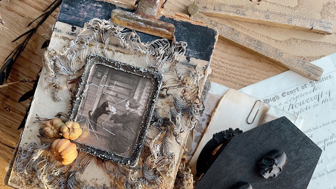 Trick or Trinket - Halloween Junk Journal Flip Through - YouTube