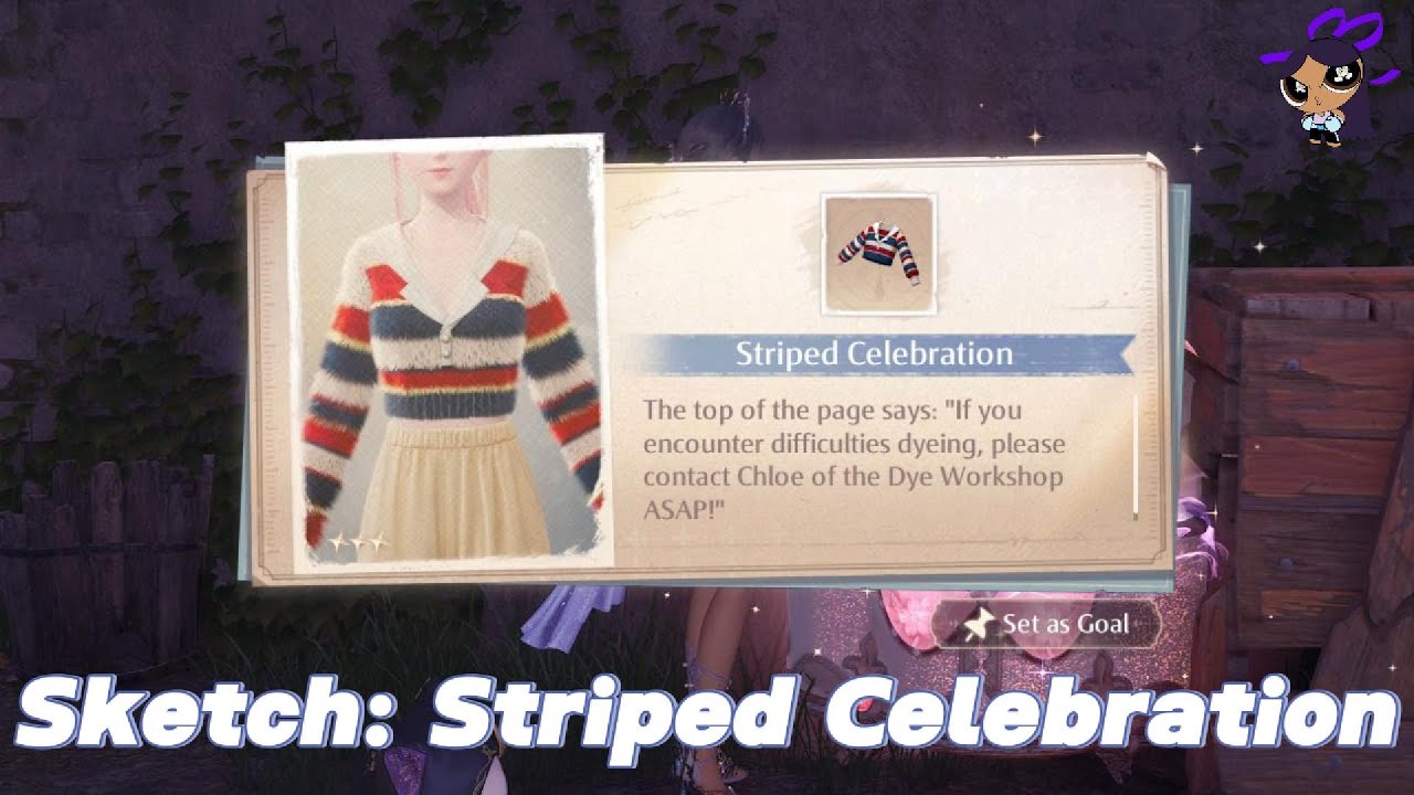 Infinity Nikki - Sketch Striped Celebration - YouTube