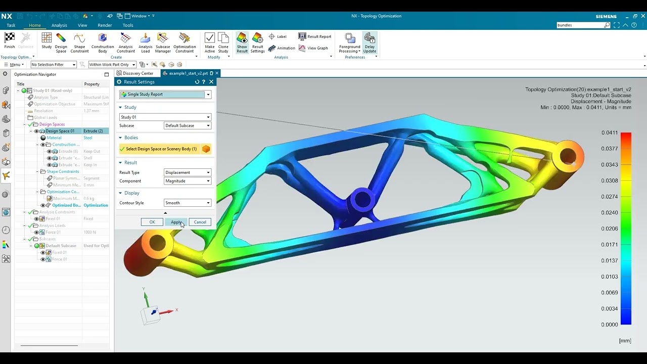 How to use new Topology Optimization Siemens, two studies and two ...
