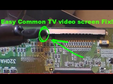 Common easy LCD TV fix: bad picture screen rainbow colors