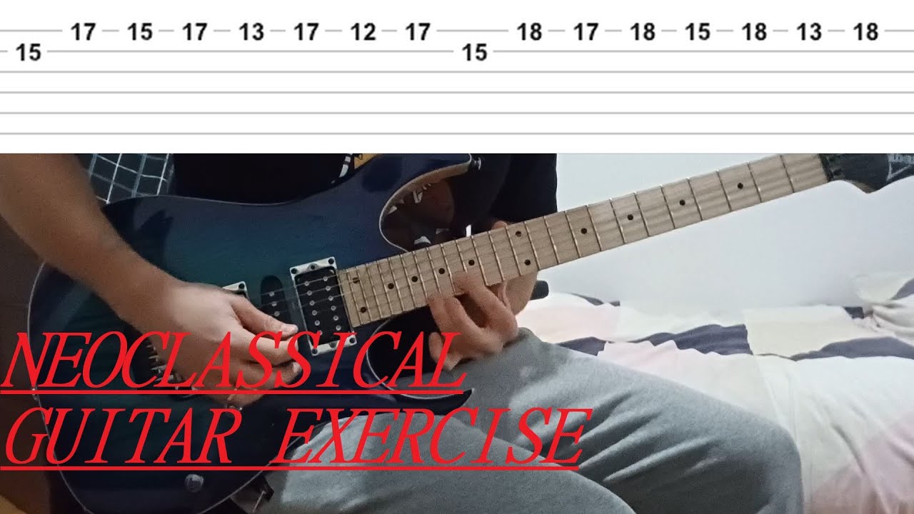 Neoclassical guitar exercise 2 (TAB) - YouTube
