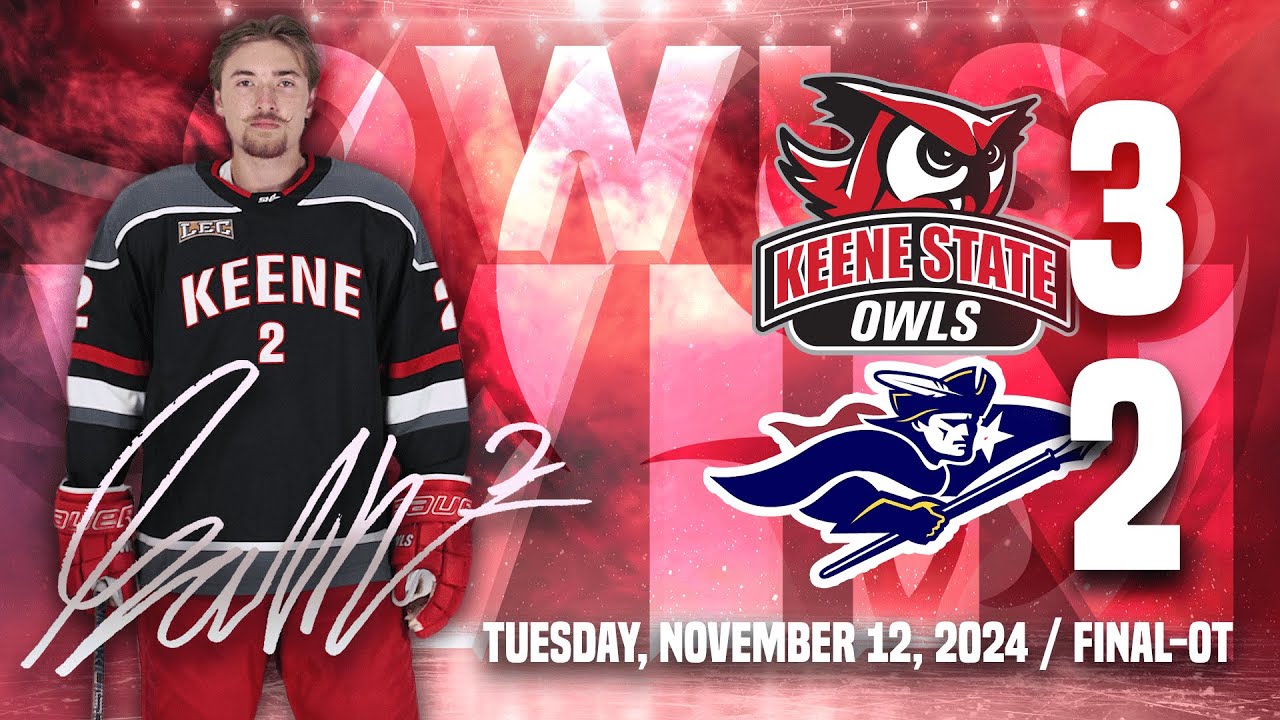 Keene State Men's Ice Hockey Highlights vs. Southern New Hampshire 11 ...