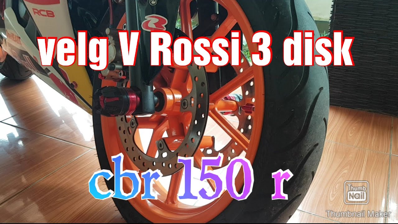 Review velg V Rossi double disk / 3 disk CBR 150r K45 k45n k45g k45r ...