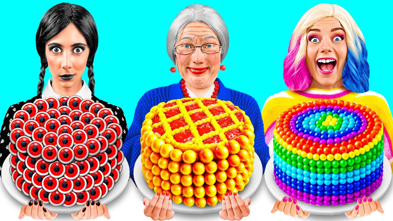 Wednesday vs Grandma Cooking Challenge | Tasty Kitchen Recipes by Fun ...