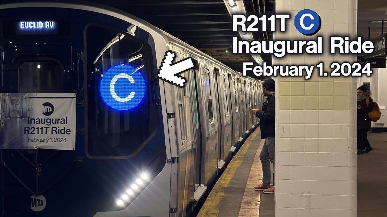 NYC Subway: R211T Inaugural Ride (4040-4044 & 4050-4054 on the C Train ...