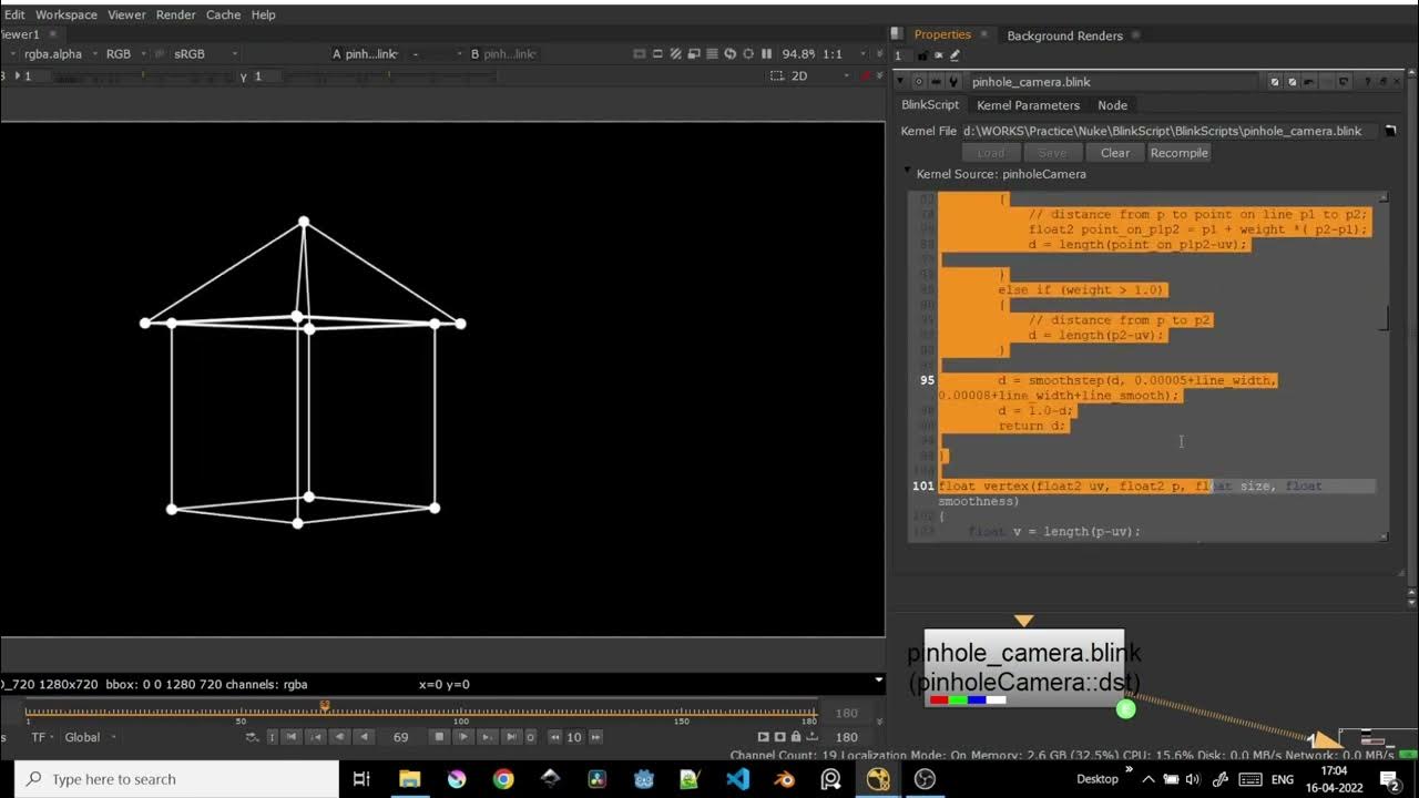 learning computer graphics with nuke blink script 1 - YouTube