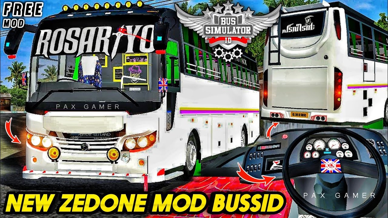 Bussid New Zedone V2 Mod / FULL LED MODS / FREE Mod💥 / New Bus Mod / Tourist Bus Mod ...