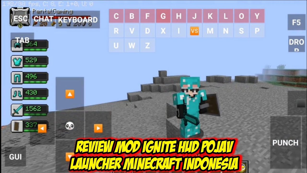 Review Mod Ignite HUD Pojav Launcher Minecraft indonesia - YouTube
