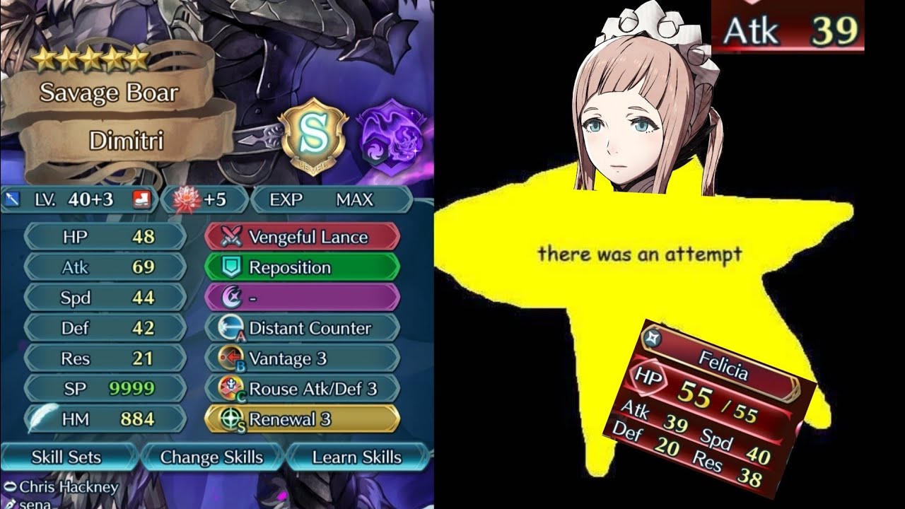 FEH Infernal Flora & Felicia BHB: F!Dimitri True Solo - YouTube