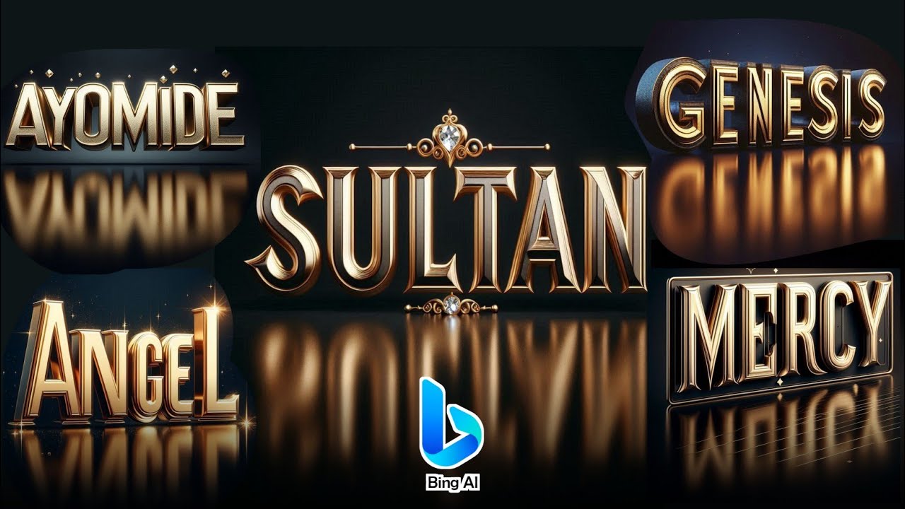 How To Create 3D Trending Name Effect Using A.I || Bing Tutorial - YouTube