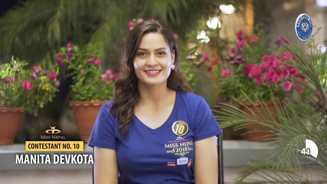 Ruslan FM| 60 Seconds With Miss Nepal'18 Contestant, Manita Devkota ...
