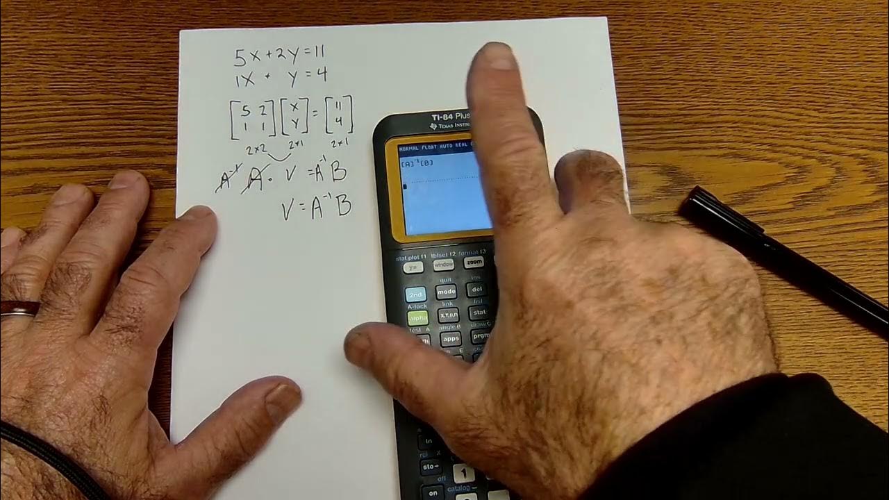 How to Solve Equations with a Calculator and Matrices - YouTube