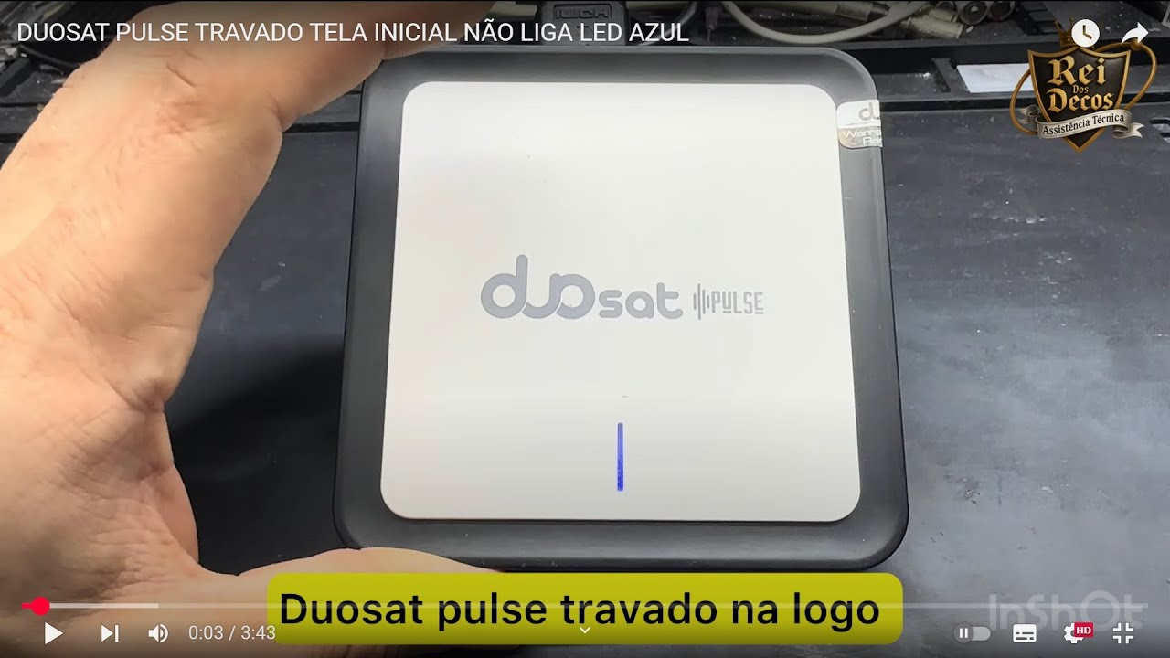 DUOSAT PULSE TRAVADO TELA INICIAL NÃO LIGA LED AZUL - YouTube