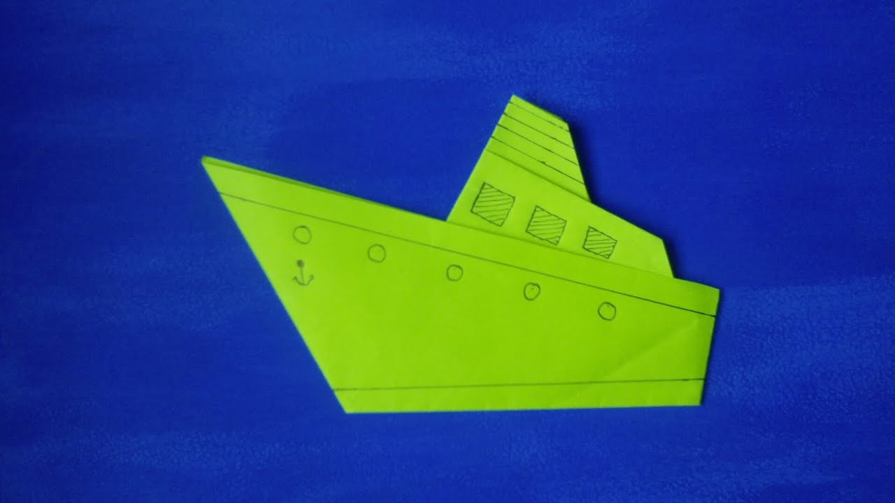 Origami - Barco de papel - YouTube