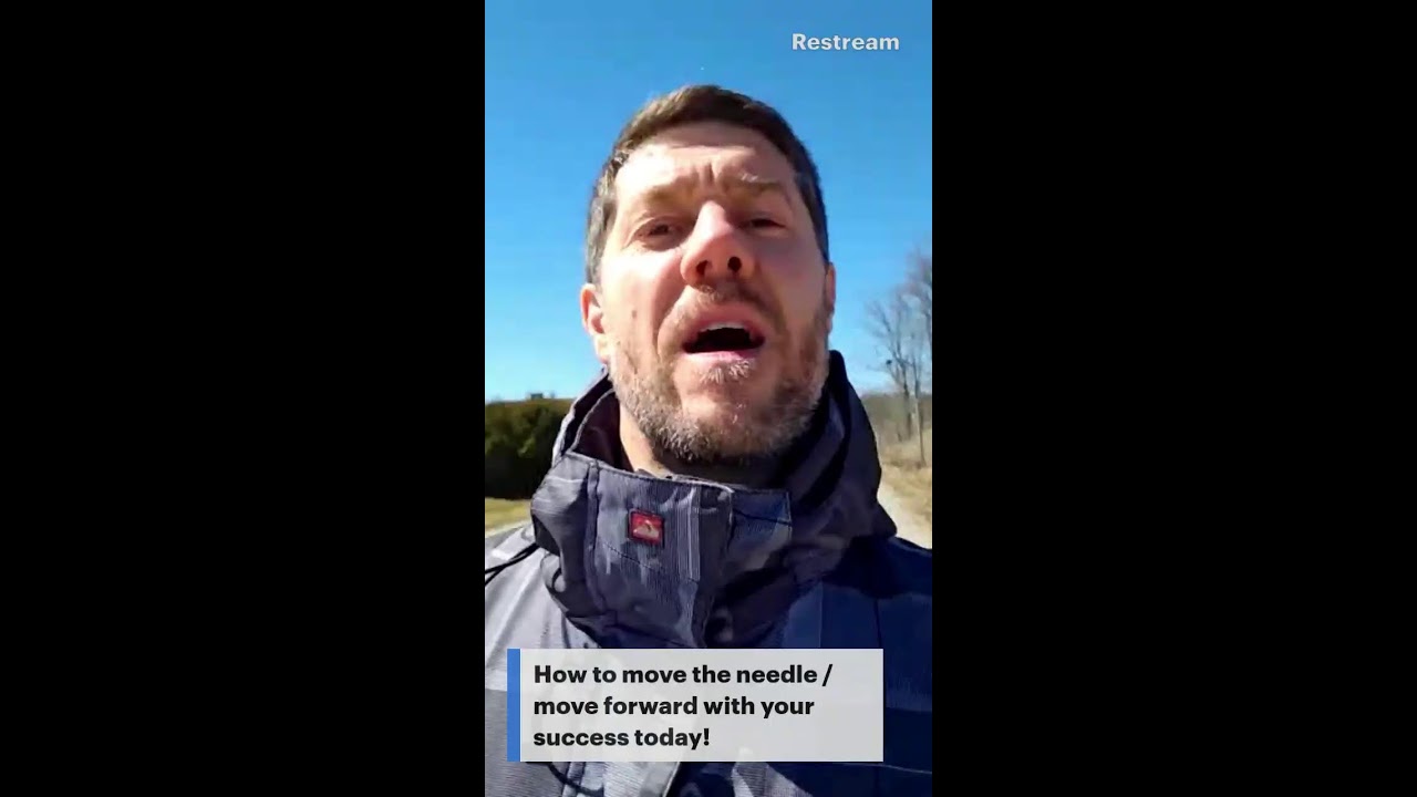 How to move the needle / move forward with your success today! - YouTube