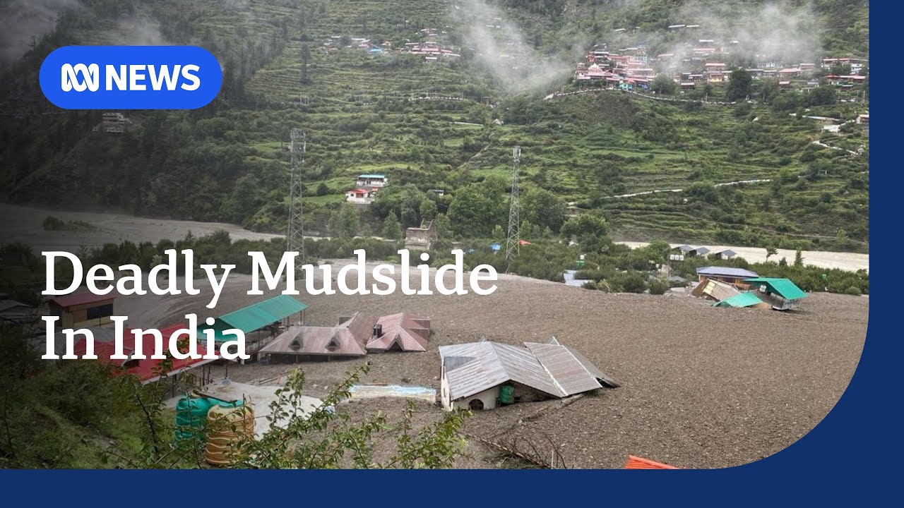 Deadly mudslide in India engulfs tourist town after cloudburst | ABC ...