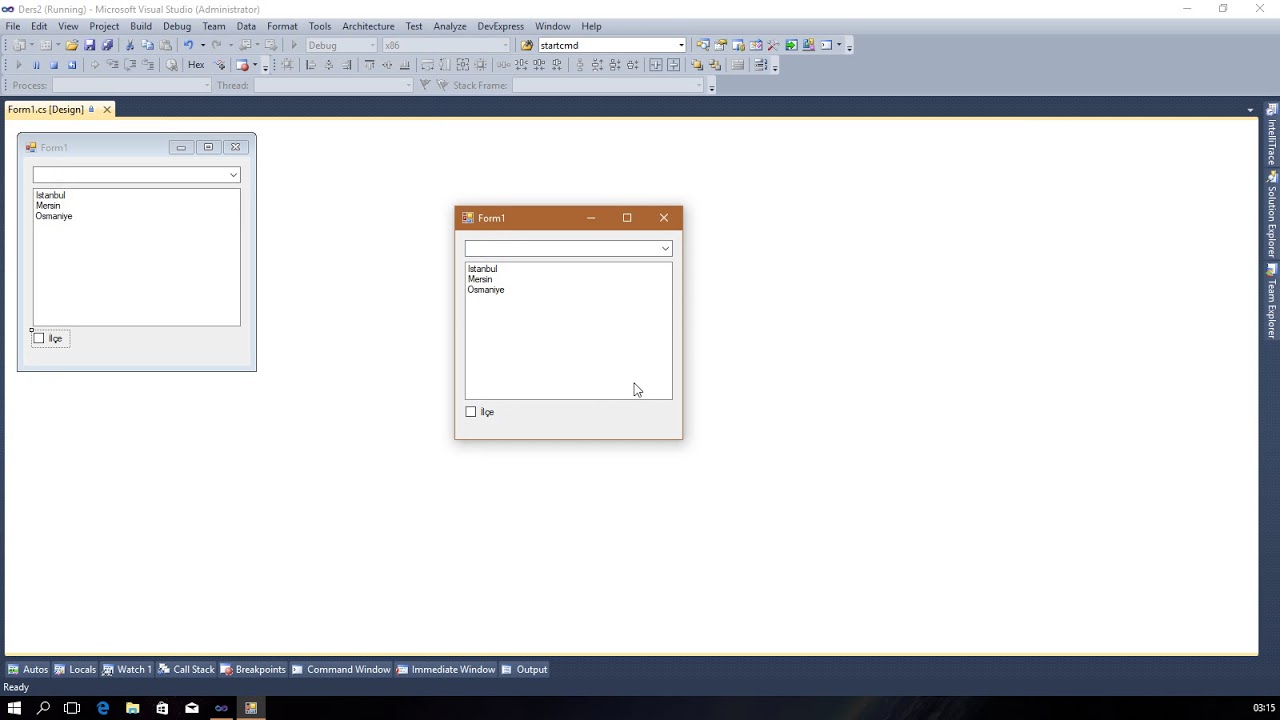 C# Ders2 - ComboBox-ListBox-CheckBox-Label - YouTube
