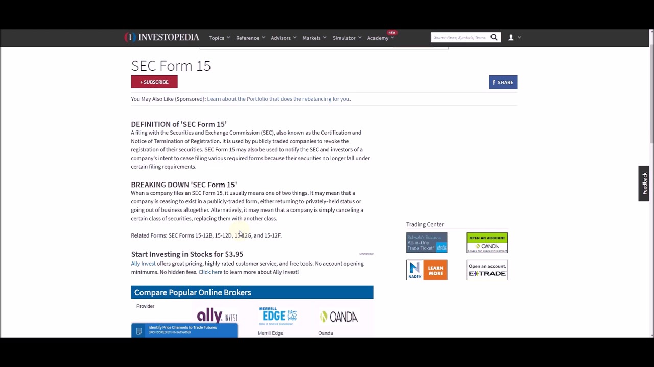 Announcement::: Watchtower files 'Form 15' with the SEC- exJW - YouTube
