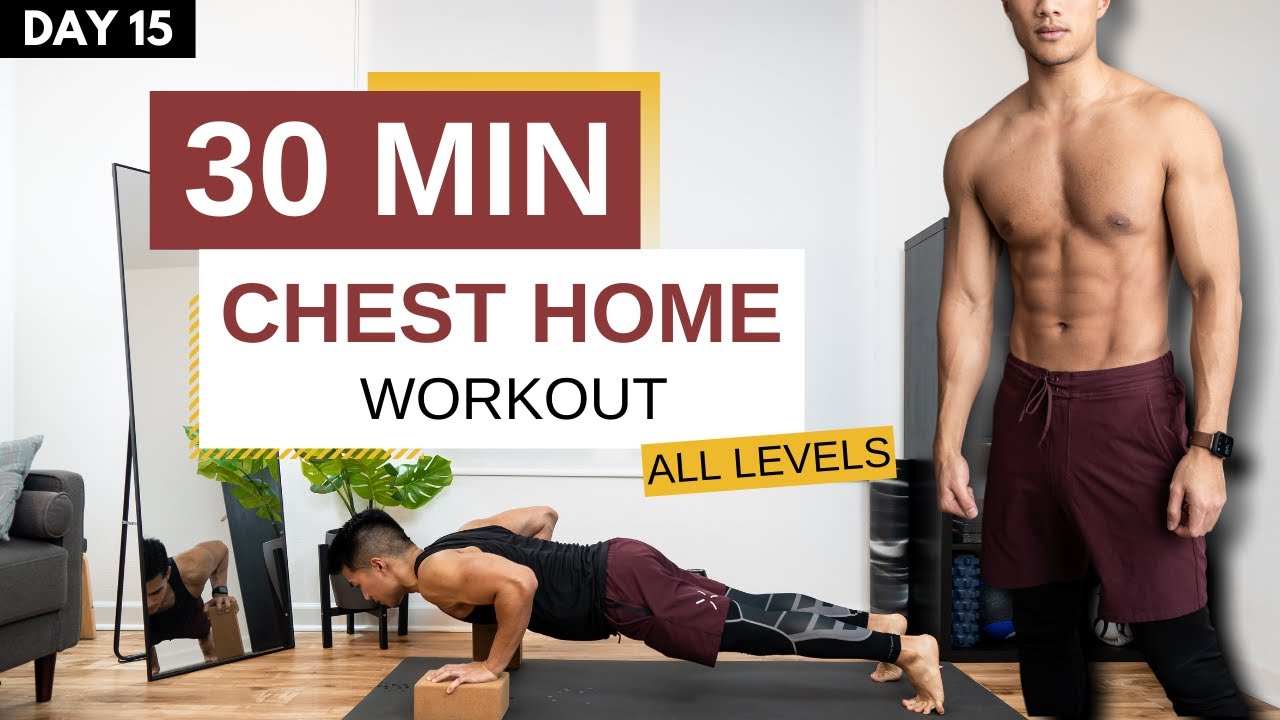 AT HOME CHEST WORKOUT - MINIMAL EQUIPMENT - Jeremy Sry - YouTube