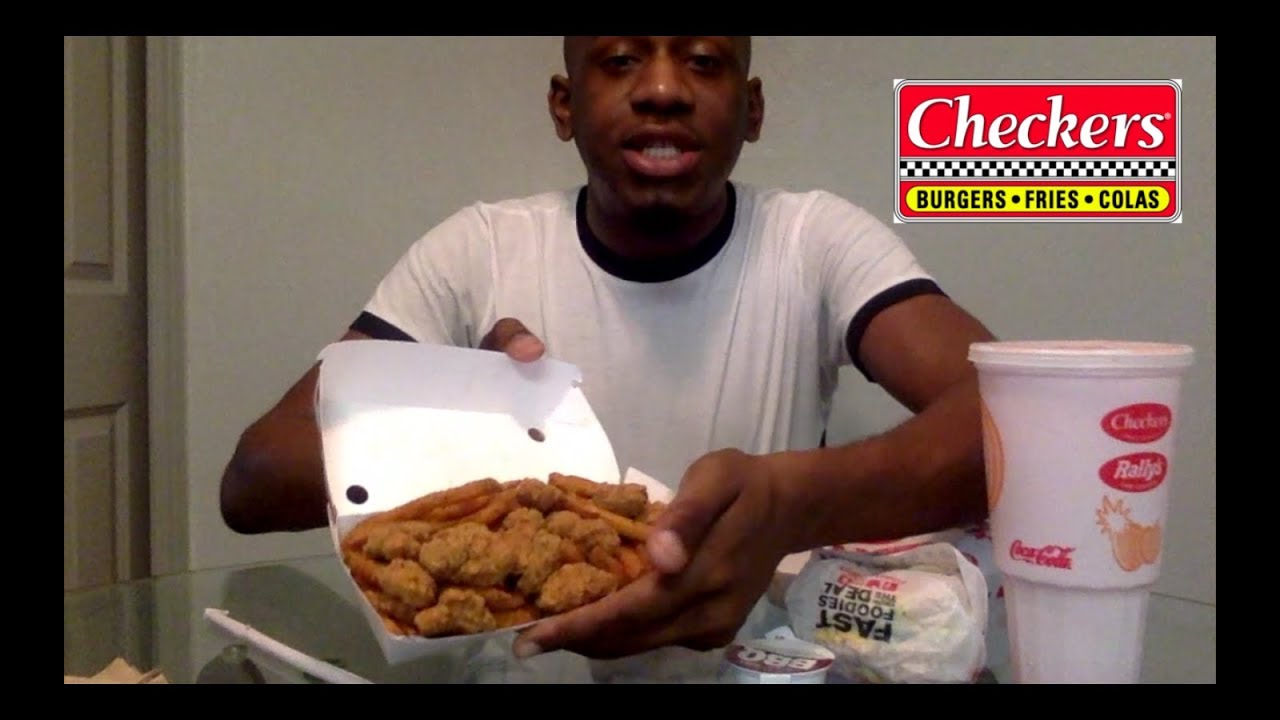 Checkers Mukbang||Double Chicken and Double Fish Sandwich|| Chicken ...
