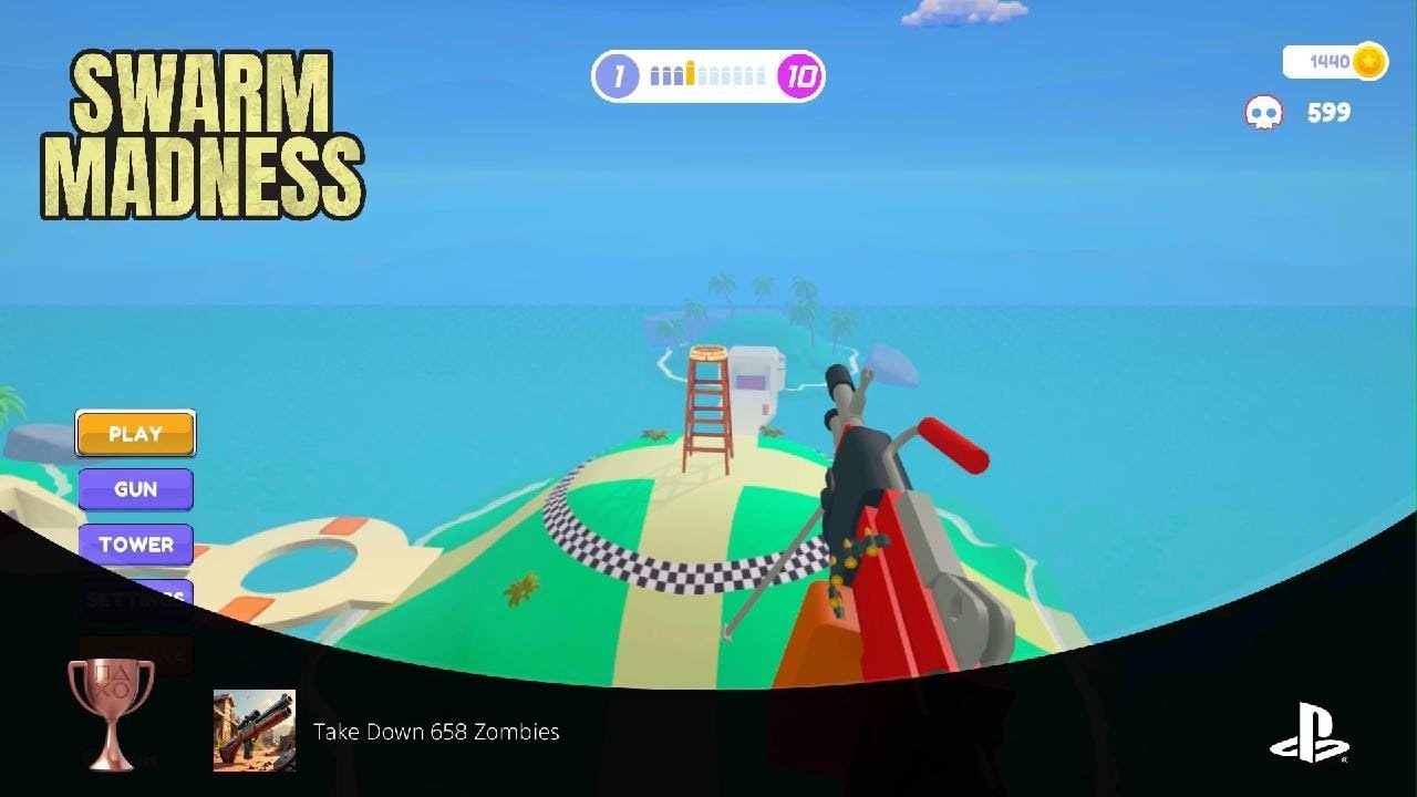 Swarm Madness ~ Take Down 658 Zombies Trophy - YouTube