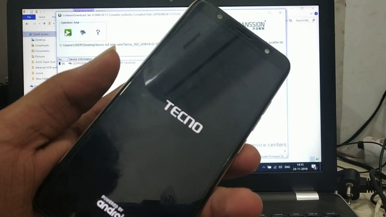 How to flash dead tecno IN2 in proper way - YouTube