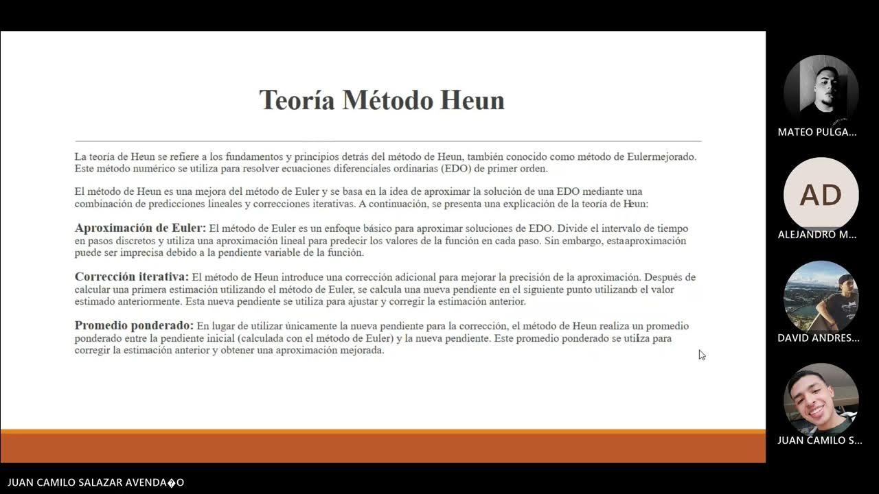 EDs - Método de Euler y Heun - Python - ChatGPT - YouTube