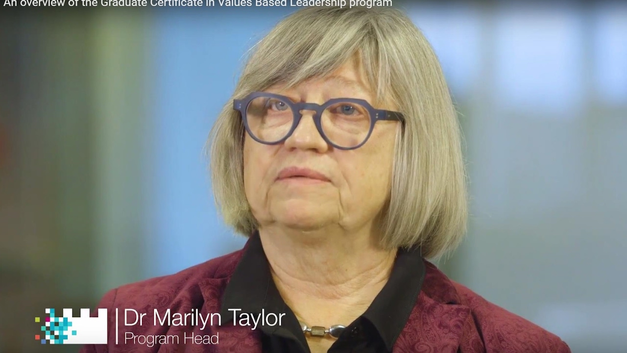 Graduate Certificate in Values Based Leadership program overview - YouTube