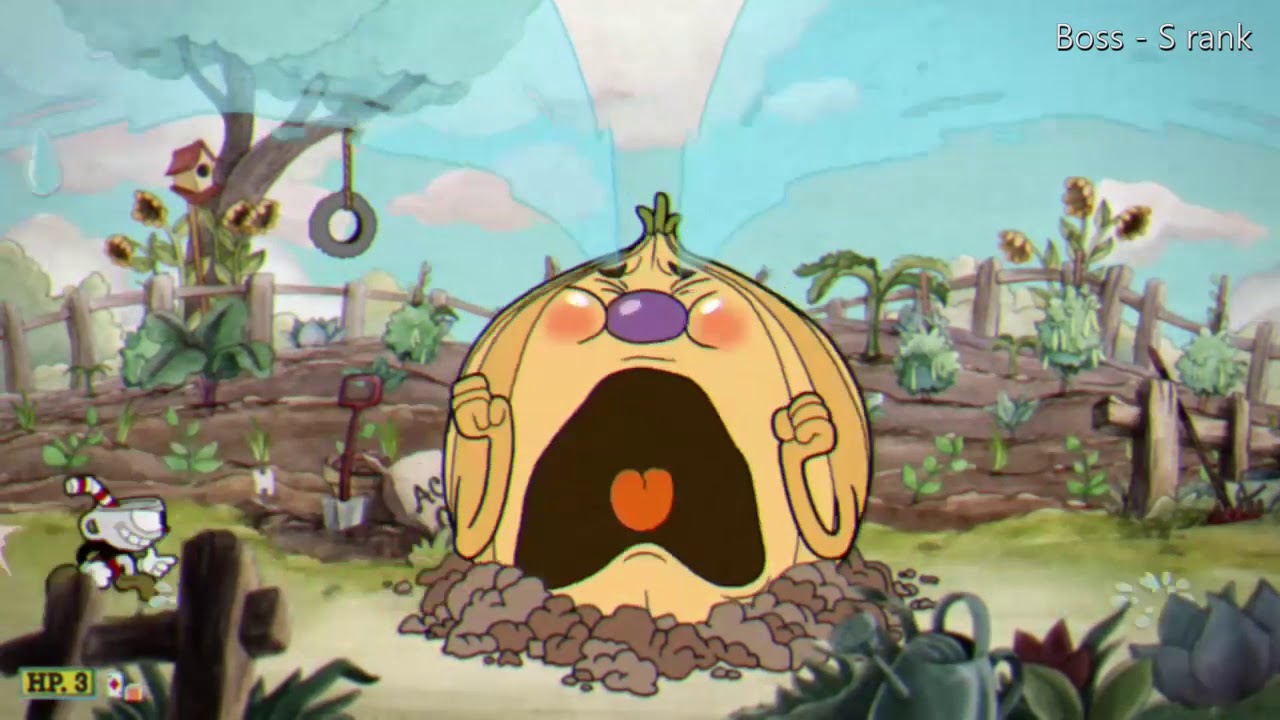 Cuphead Boss - Botanic Potato: S rank (Expert Mode) - YouTube