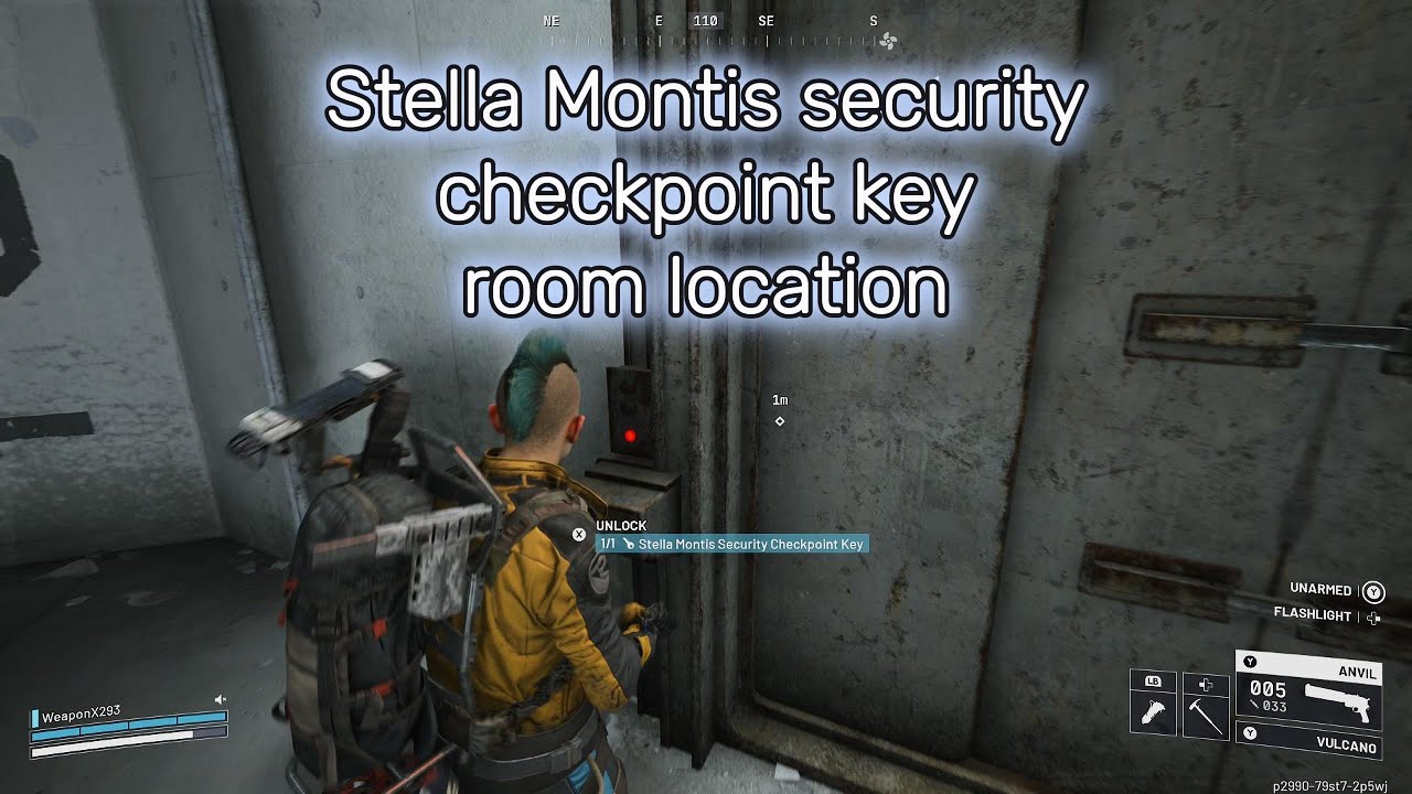 Stella Montis security checkpoint key room location - YouTube