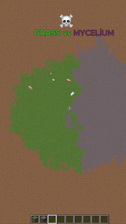 Grass vs Mycelium in #minecraft - YouTube
