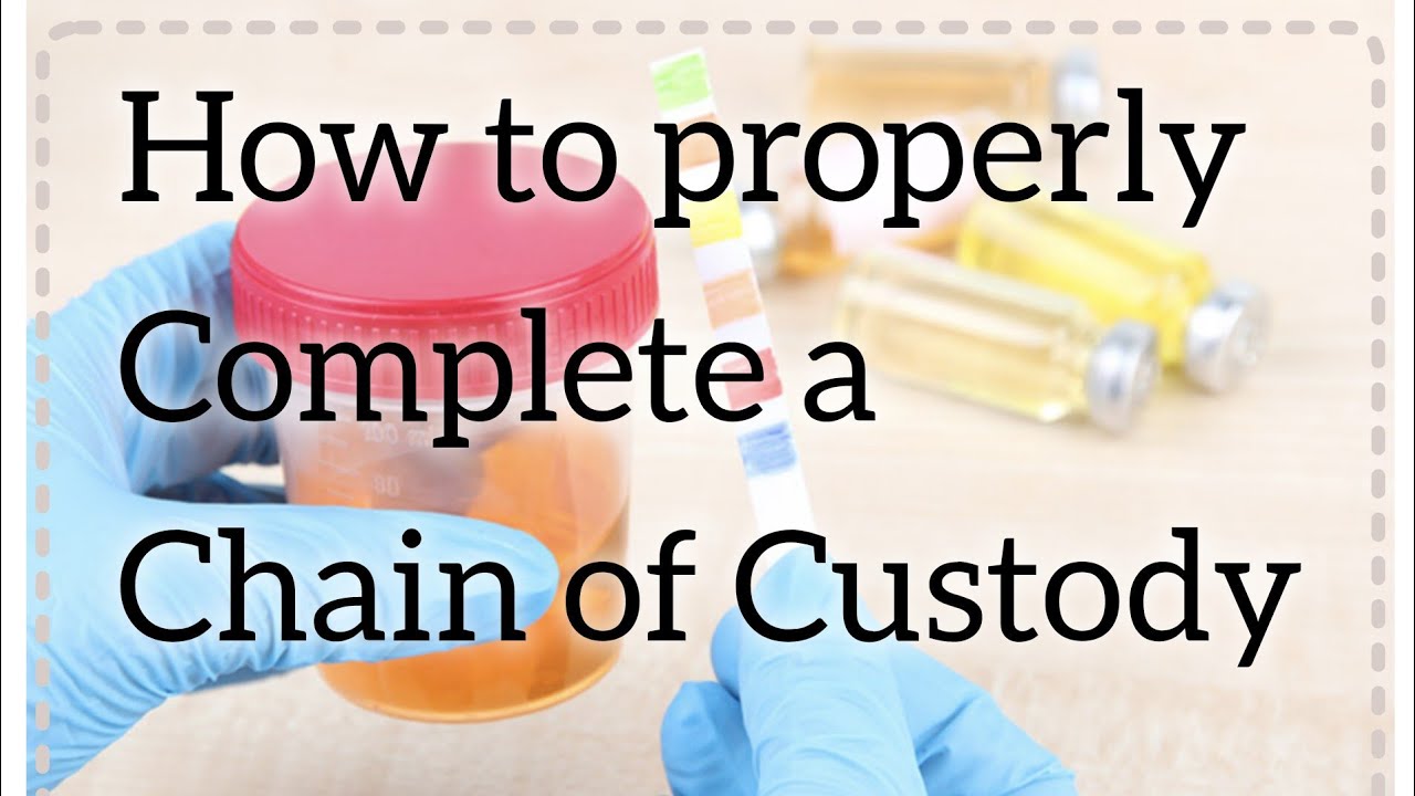 How to properly fill out-complete a federal chain of custody {CCF} form ...