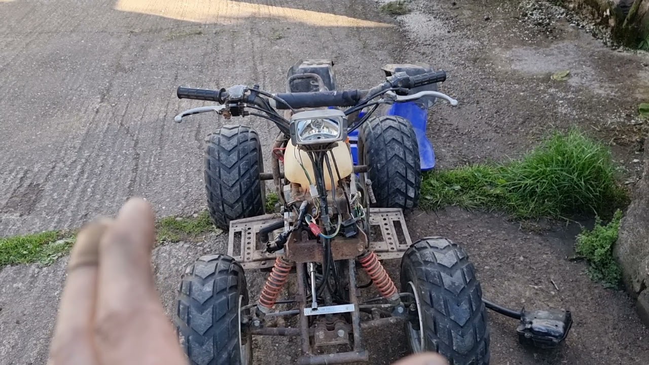 100cc quad from scrap yard. Fx 100 blaney - YouTube