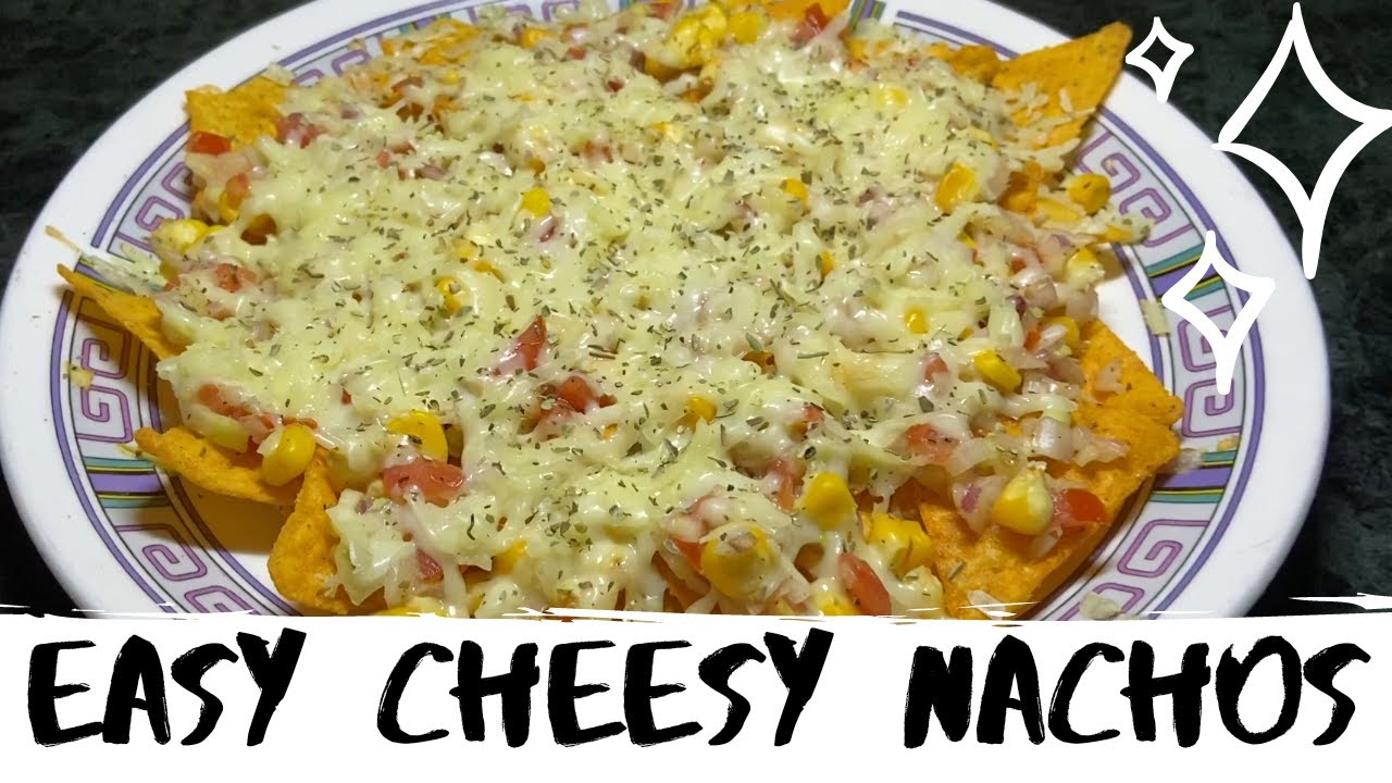 CHEESY NACHOS AT HOME | EASY RECIPE IN 5 MIN - YouTube