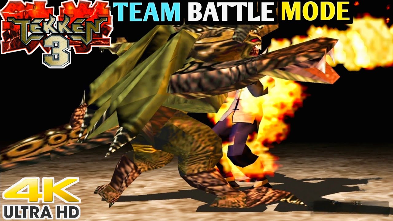 Tekken 3 True Ogre Team Battle Mode Gameplay Walkthrough GAME [4K 60FPS ...