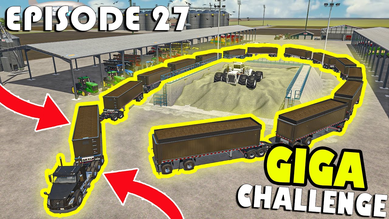 Filling THE LONGEST ROAD TRAIN in FS22 w/ 7 MILLION SILAGE | $100 ...