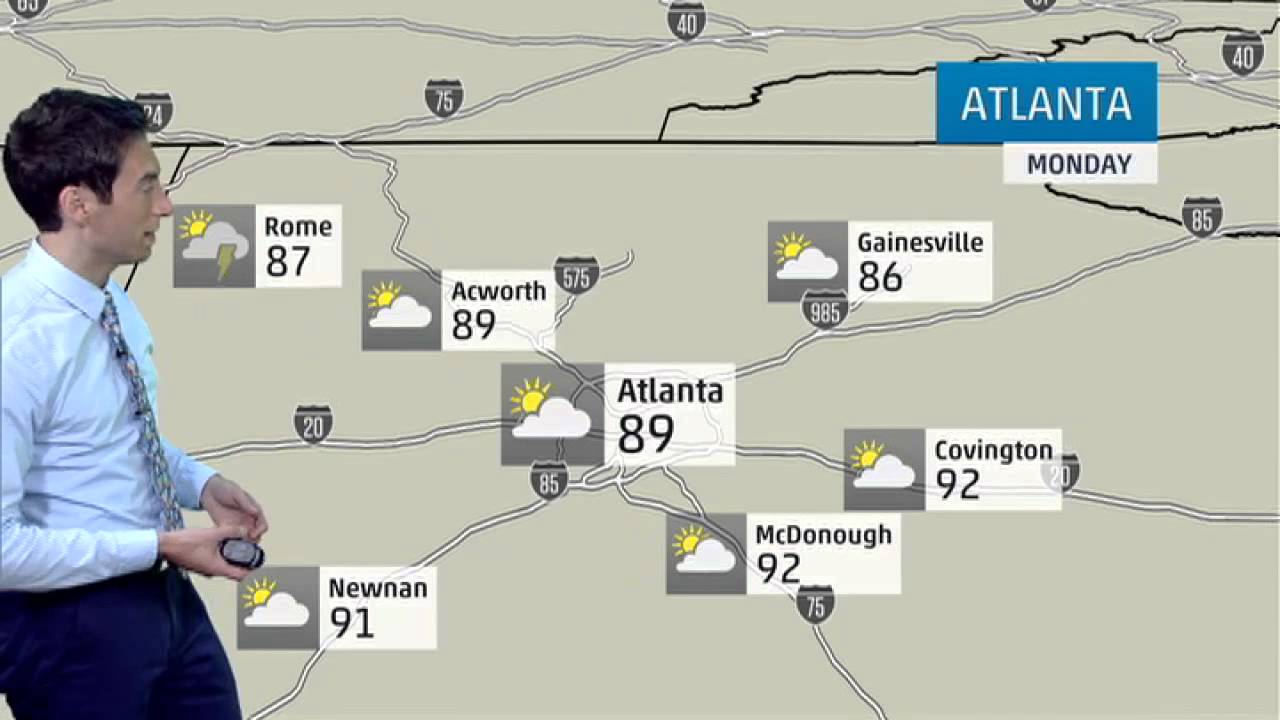 Atlanta's Weather Forecast for July 28, 2014 - YouTube