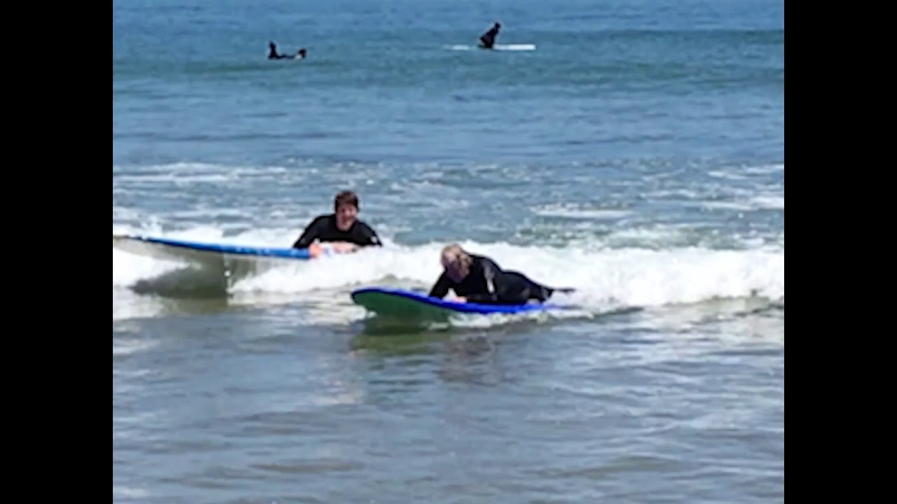 80 Year old Granny Goes Surfing! - YouTube