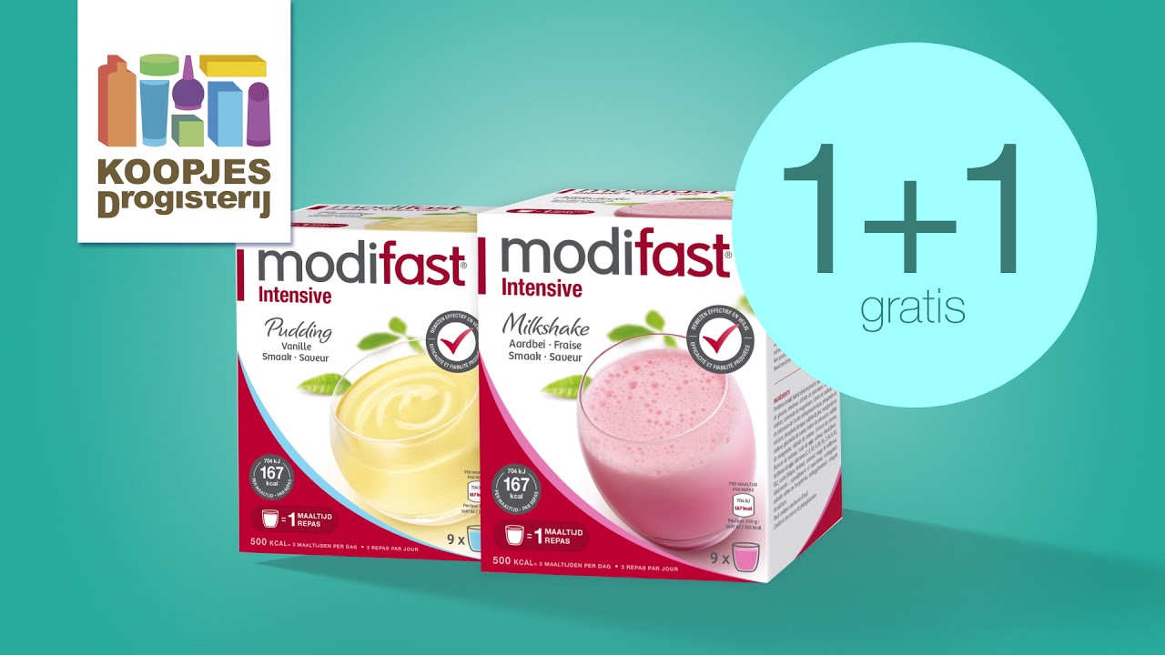 1+1 gratis op Modifast Intensive! - YouTube
