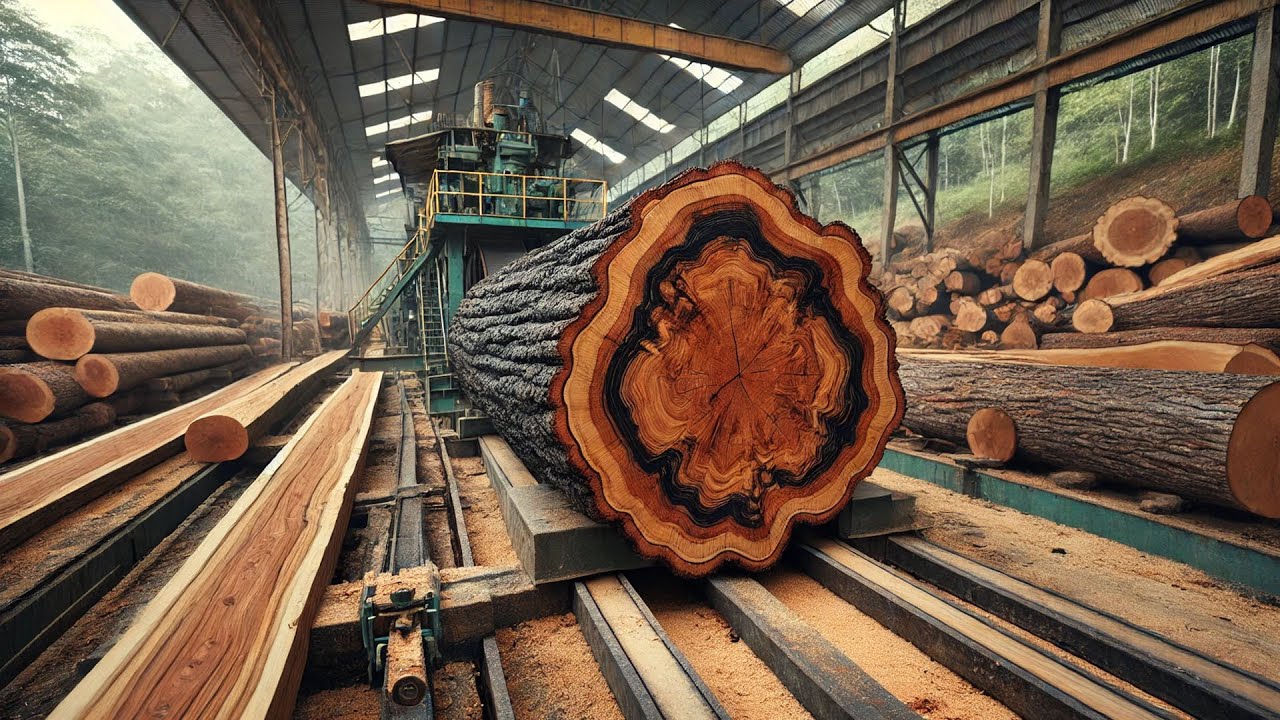 Manchester’s Biggest Sawmill Revealed ‼ Extreme Wood Processing with ...