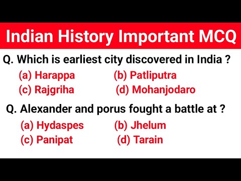 Indian History Important MCQ | History Important Questions for all ...