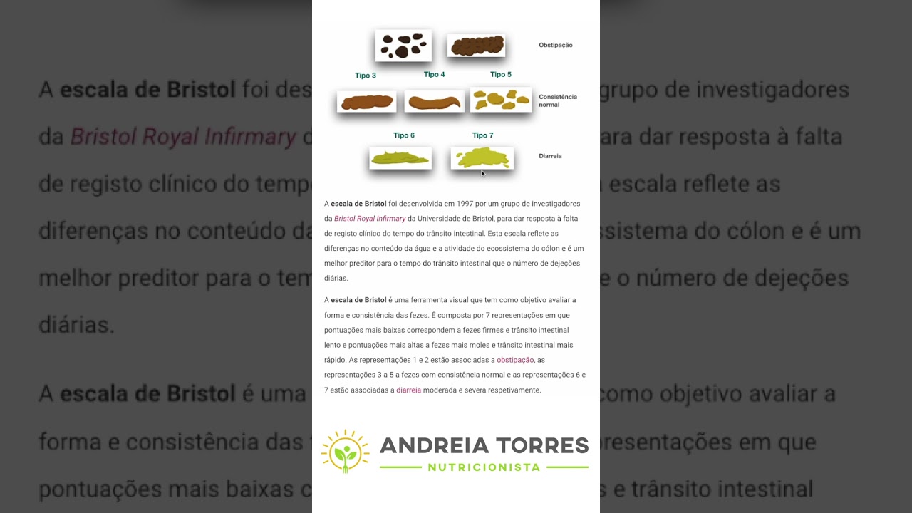 Escala de Bristol - O Corpo Que Fala #1 - verloop.io